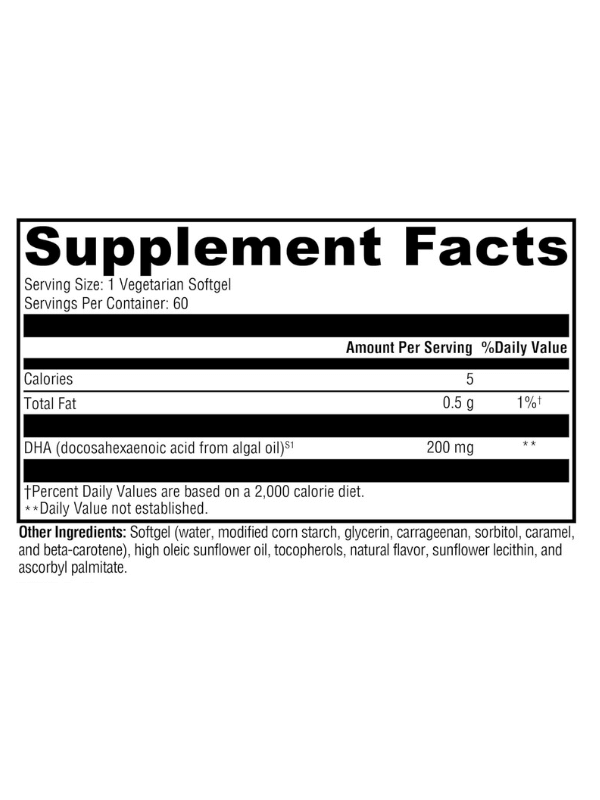 DHA from Algae – Tringali Vibrant Health Supplement Store